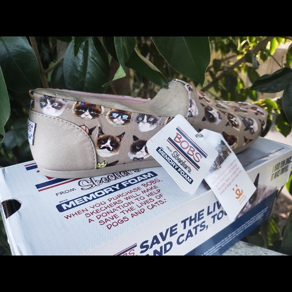 Skechers | Shoes | Grumpy Cat Skechers Bobs Bobs Party Pooper Shoe ...